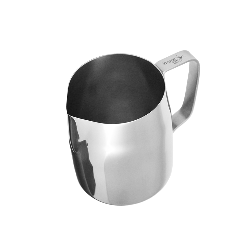 Krome Milk Pitcher 13.5 Oz Stainless Steel – National Cappuccino