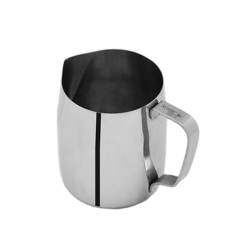 Krome Milk Pitcher 13.5 Oz Stainless Steel – National Cappuccino
